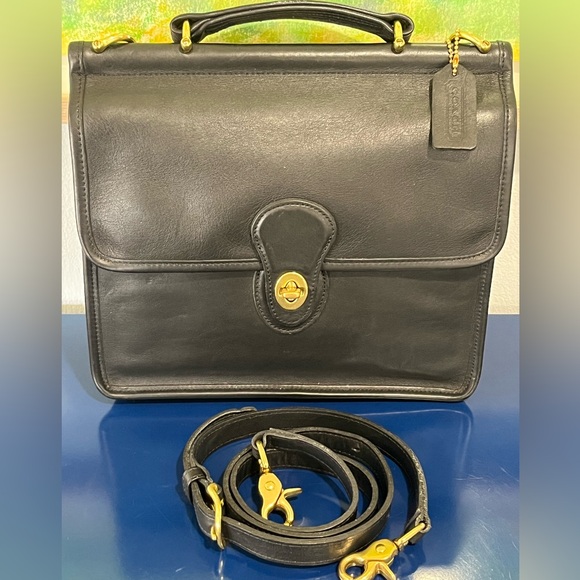 Coach | Bags | Coach Willis Bag Purse 9927 Black Leather Crossbody ...